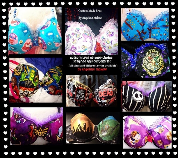 Custom Made Bras by KalazamCreations on Etsy