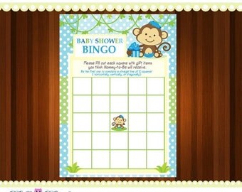 Items similar to Sheriff Police Bingo Game Printable Card for Baby Boy ...