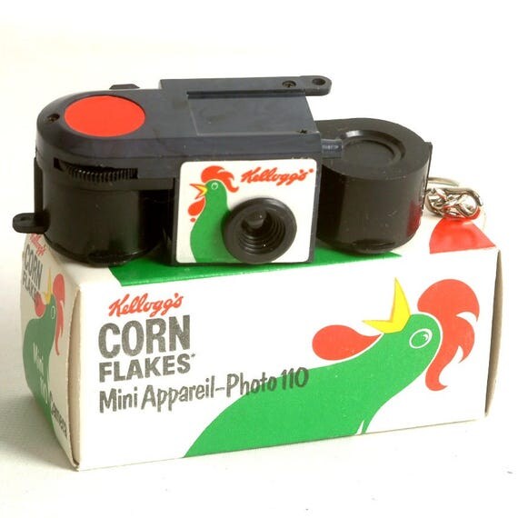 Retro 1980s Miniature Kellogg's Corn Flakes 110 Camera