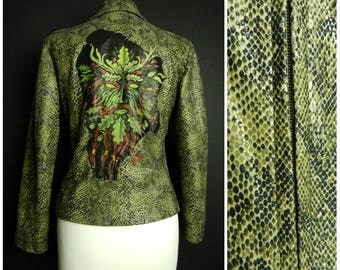 Snakeskin jacket | Etsy
