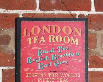 Tea room sign | Etsy