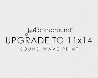 Custom Sound Wave Art Print Voice Wave by JustArtinAround