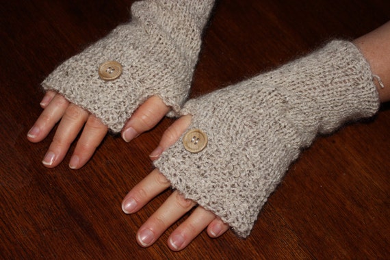 Items similar to cozy fingerless mittens on Etsy