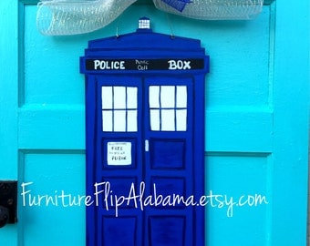 Tardis door sign | Etsy
