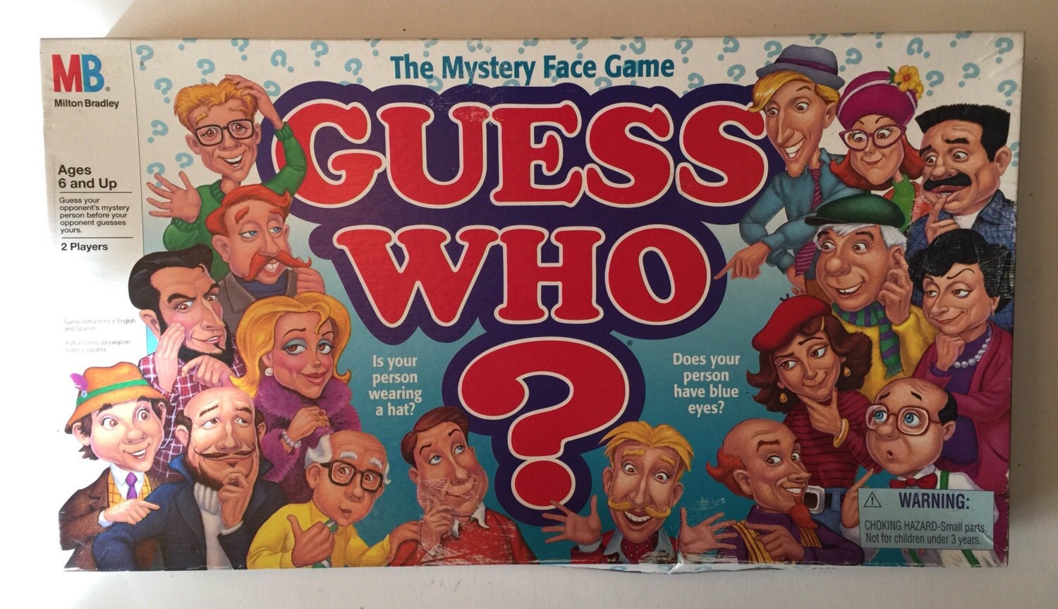 Guess Who The Mystery Face Game Milton Bradley by ReclaimYouth