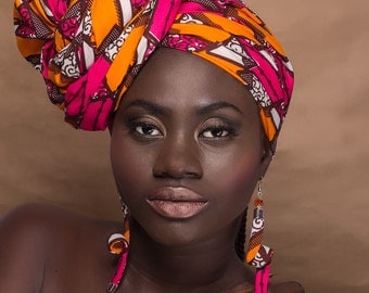 African print turban | Etsy