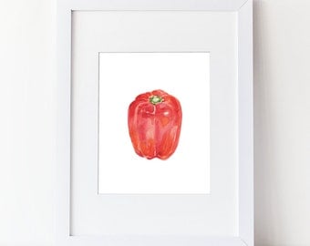 Pepper painting | Etsy