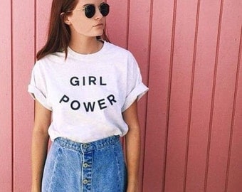 Girl power t shirt | Etsy