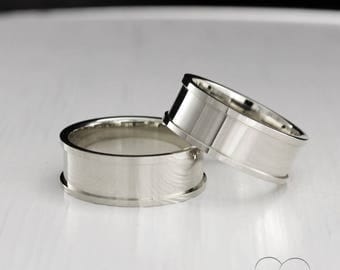 Wide wedding ring | Etsy