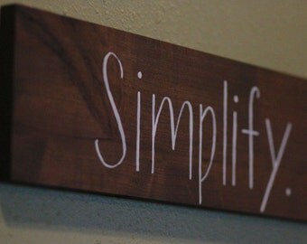 Simplify sign | Etsy