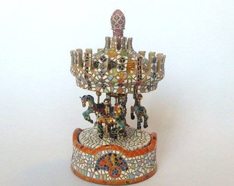 Vintage carousel music box | Etsy