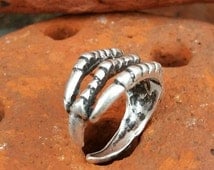 Unique claw rings related items | Etsy