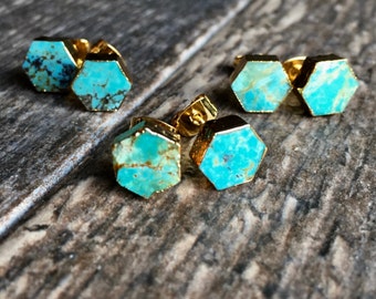 Simple stud earrings | Etsy