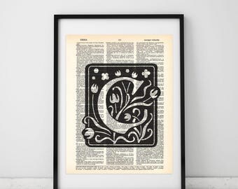 Letter c print | Etsy