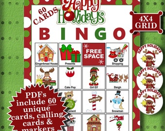 Printable Bingo Customizable Bingo Picture Bingo by BlizzyBingo