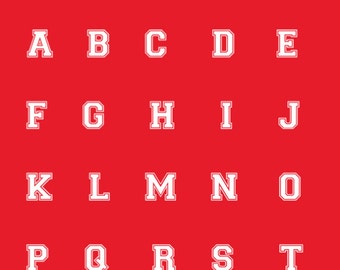 Collegiate font | Etsy