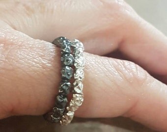 Silver ring set | Etsy