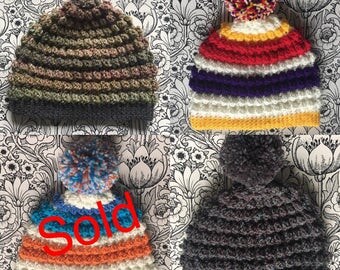 BMO Beemo inspired hat from Adventure Time. Crocheted hat