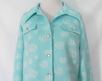 Powder blue blouse | Etsy