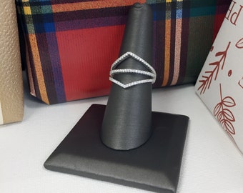 V shaped ring | Etsy