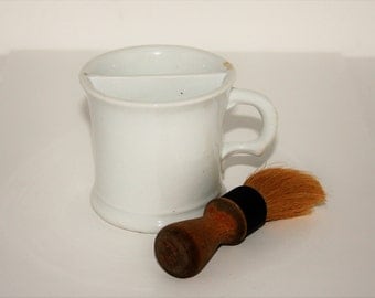 Pottery shaving mug | Etsy