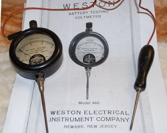 Vintage voltmeter | Etsy