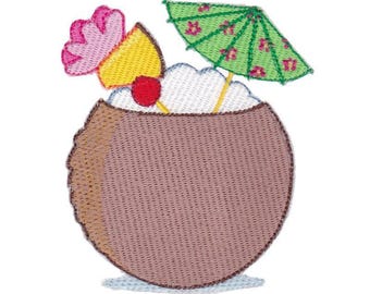 Cocktail embroidery | Etsy