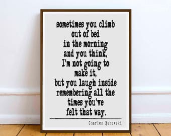 Bukowski poem | Etsy