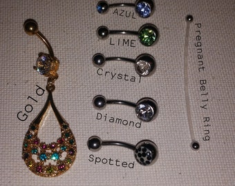 Pregnancy belly ring | Etsy