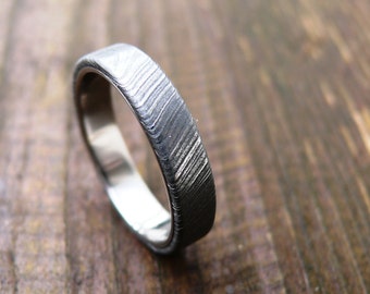 Damascus ring | Etsy