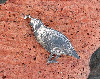 Quail pin | Etsy