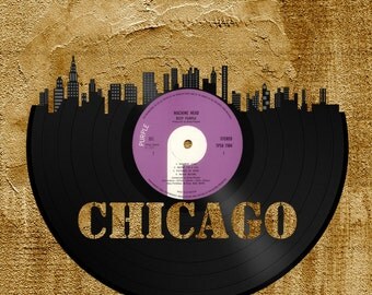 Chicago skyline | Etsy