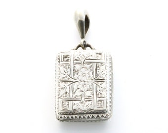 Rectangle locket | Etsy