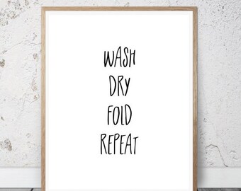 Laundry quote | Etsy