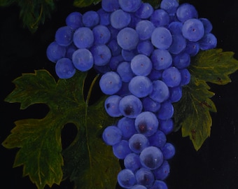 Grapes painting | Etsy