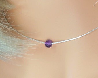 Amethyst choker | Etsy