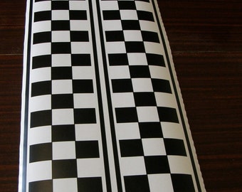 Checkered flag decal | Etsy