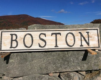 Boston sign | Etsy