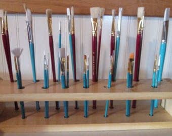 Paint brush storage | Etsy