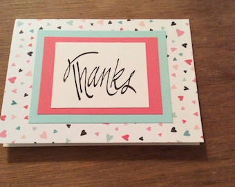Items similar to Gee Thanks Handmade Card on Etsy