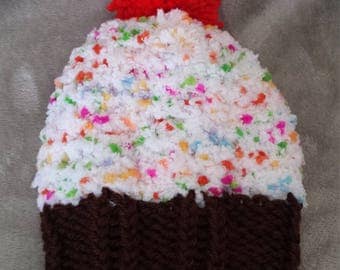 Momma's Cupcake Hat Knitting Pattern 6 Sizes Included