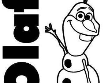 Olaf Toilet Decal