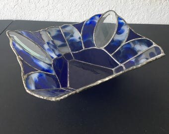 Stained glass bowl | Etsy