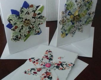 heart design cards pack of six