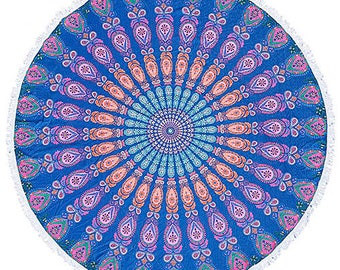 Round beach towel | Etsy