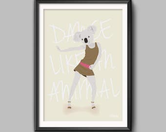 Koala illustration | Etsy