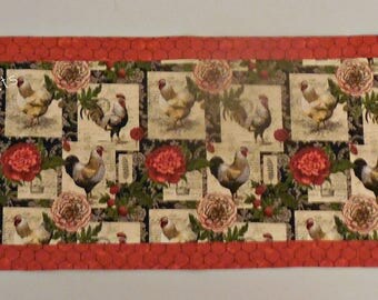 Rooster table runner | Etsy