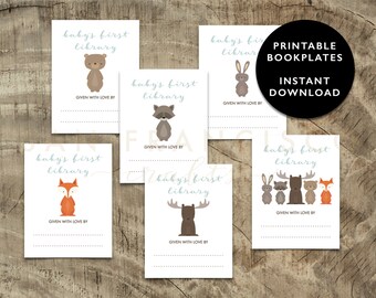 Baby bookplate | Etsy