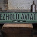 Aviation Sign Wood Airplane Sign Wooden Aviation Sign Pilot