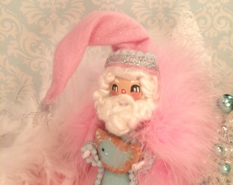 Santa tree topper | Etsy